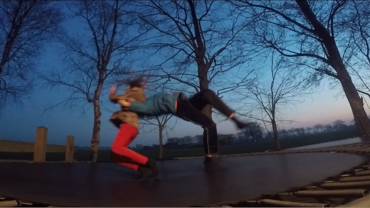 WWE moves on trampoline! #3 - YouTube