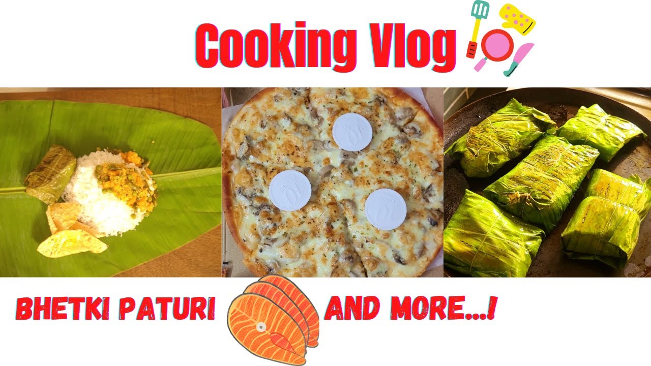 Bengali Cooking Secrets: Homemade Bhetki Paturi & Pizza in Dinner# ...