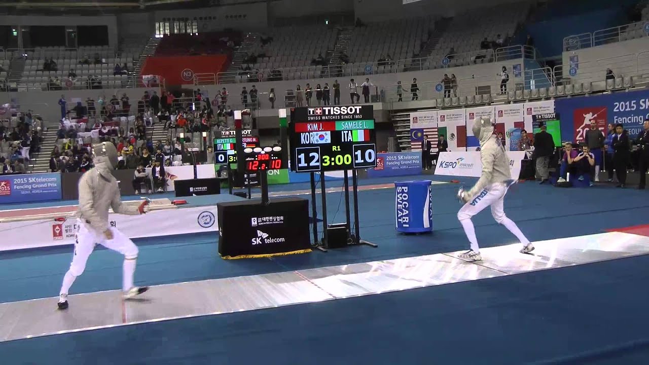 Seoul 2015 - L32 - Samele ITA v Kim Junghyun KOR (Partial) - YouTube