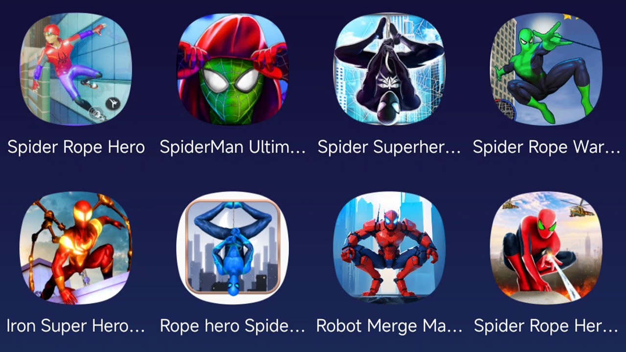 Spider Rope Hero, SpiderMan Ultimate, Spider Superhero Fly, Spider Rope ...