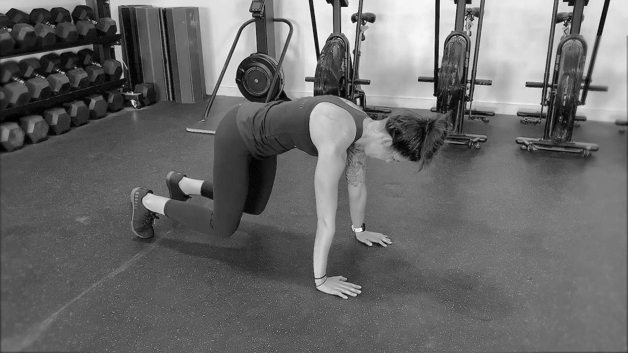 Bear Scapular Push-Up - YouTube