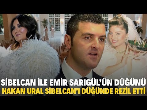 SİBELCAN VE EMİR SARIGÜL'ÜN DÜĞÜN GÖRÜNTÜLERİ HAKAN URAL DÜĞÜNÜ BASTI