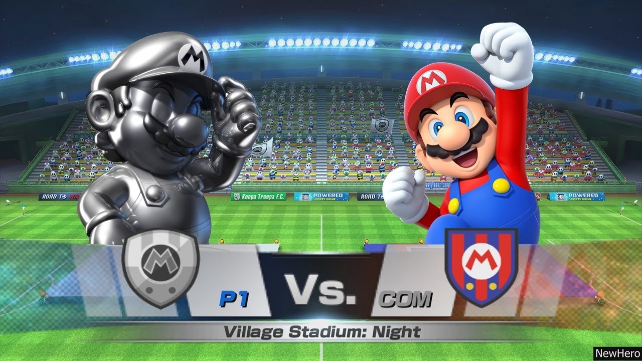 Mario Sports Superstars - Metal Mario/Pink Gold Peach/Hammer Bros Vs ...