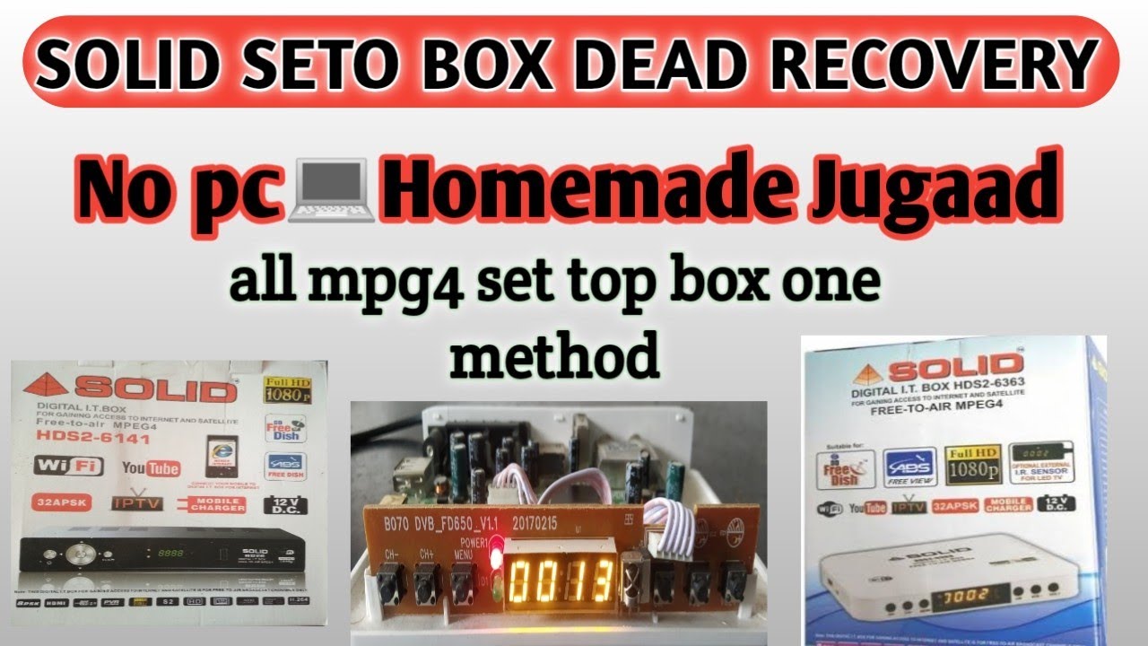 Dead Setobox Recovery Solid All Seto Box😇 - YouTube