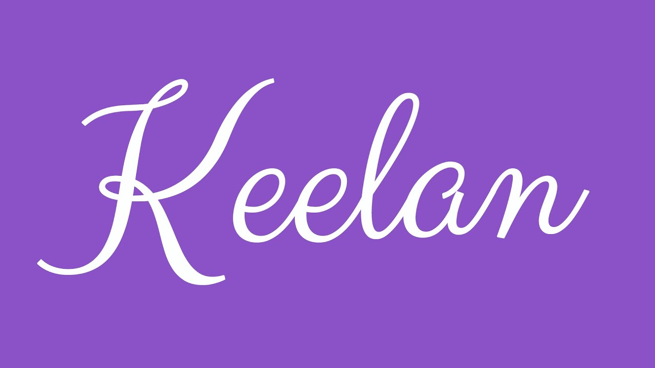 Learn how to Sign the Name Keelan Stylishly in Cursive Writing - YouTube