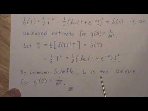 Lehmann - Scheffe Theorem - YouTube