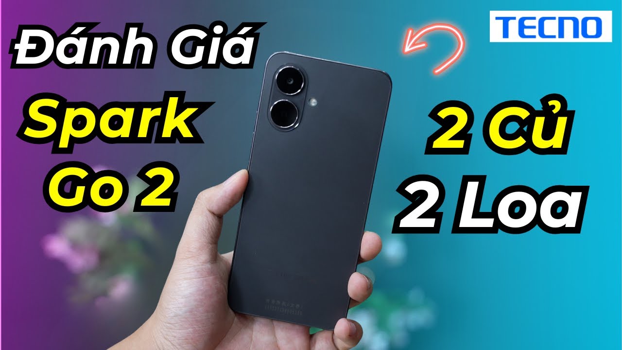 Tecno Spark Go 2 - Đánh giá nhanh: Chính hãng 2 triệu mượt nhất? 2 loa ...
