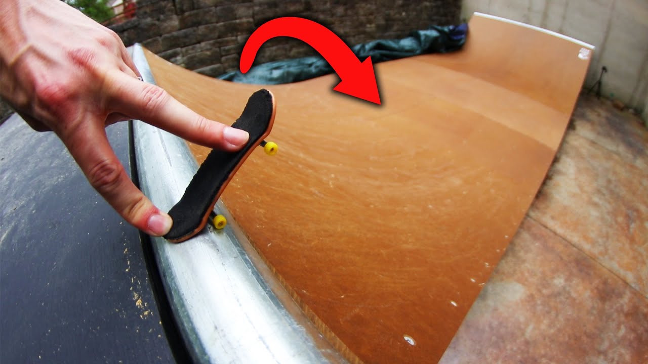 FINGERBOARDING MY MINI RAMP! - YouTube