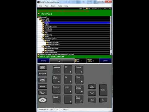 Keysight FieldFox - Copy Cal Kit from USB drive to FieldFox - YouTube
