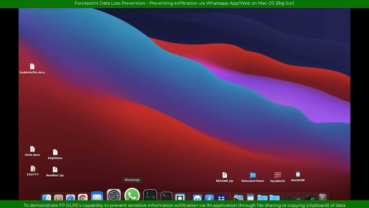 Forcepoint One Agent (MacOS) - DLP on WhatsApp App/Web Protection - YouTube