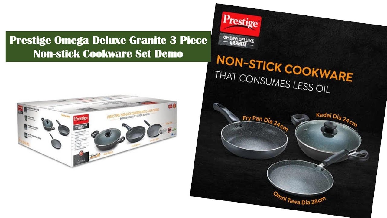 Prestige Omega Deluxe Granite Non-Stick Cookware Set Review. - YouTube