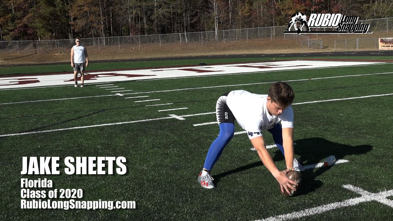 Jake Sheets - Long Snapper - YouTube