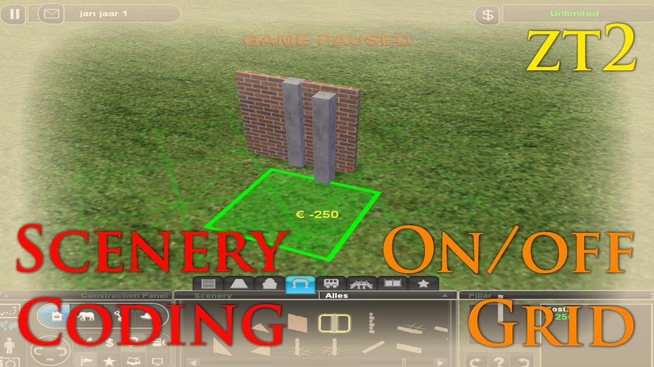 Zoo Tycoon 2 | Coding Tutorial | Scenery Objects (On/Off Grid) - YouTube