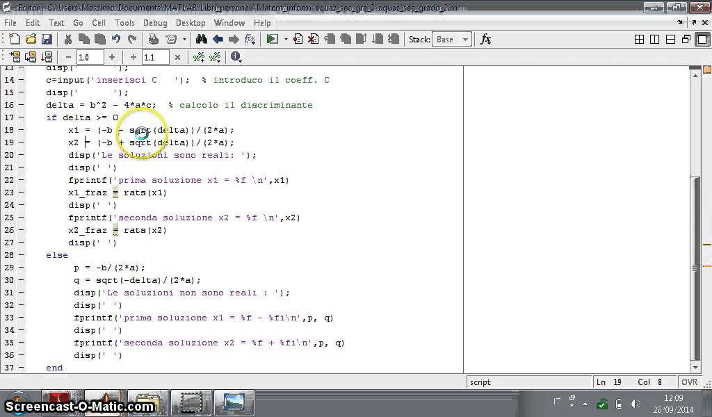 Tutorial 5 Programmare con Matlab - YouTube