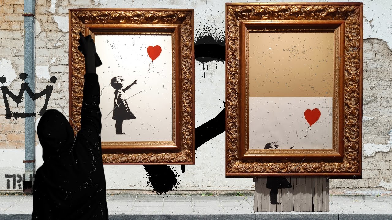 Vandalist? Artist? Activist? Banksy, the Faceless Painter who Shredded ...