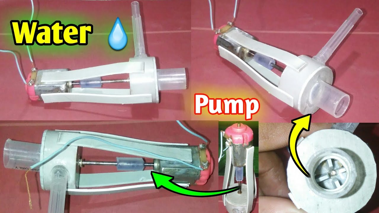 How to make water pump || mini water pump at home - YouTube