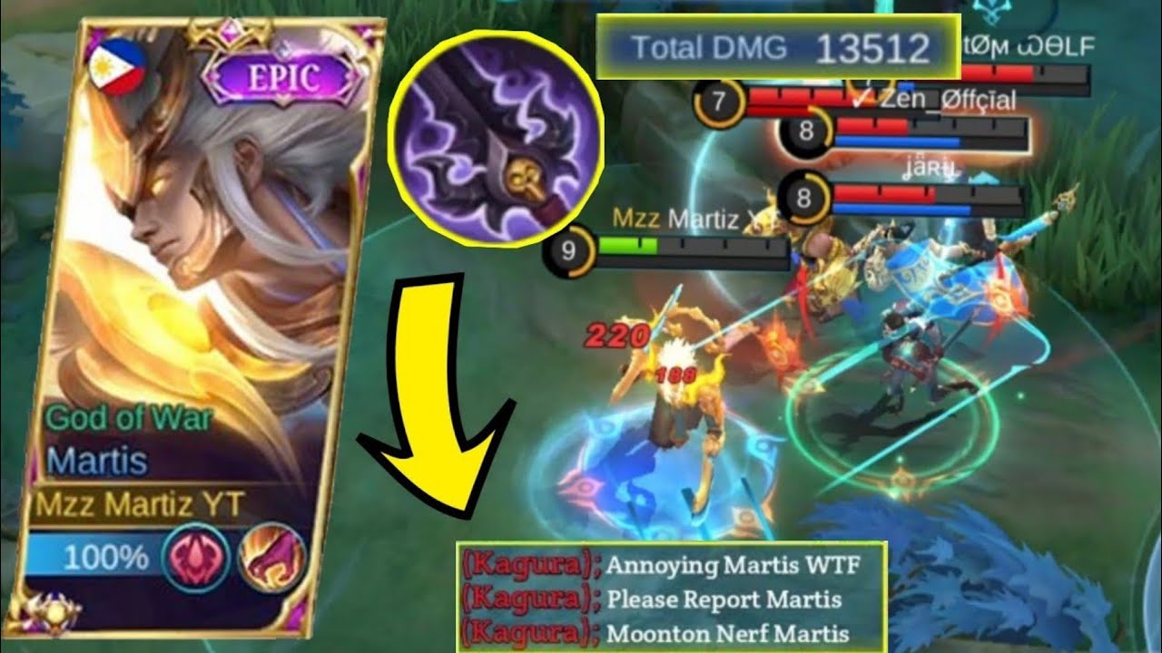 MARTIS FULL PASSIVE BURST DAMAGE | MARTIS NEW BUFF UPDATE IS INSANE ...
