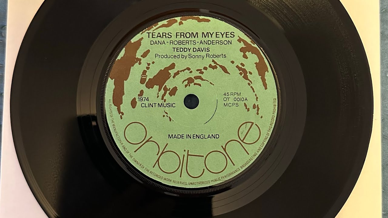 Teddy Davis Tears from my eyes 7” inch vinyl record #music #reggae # ...