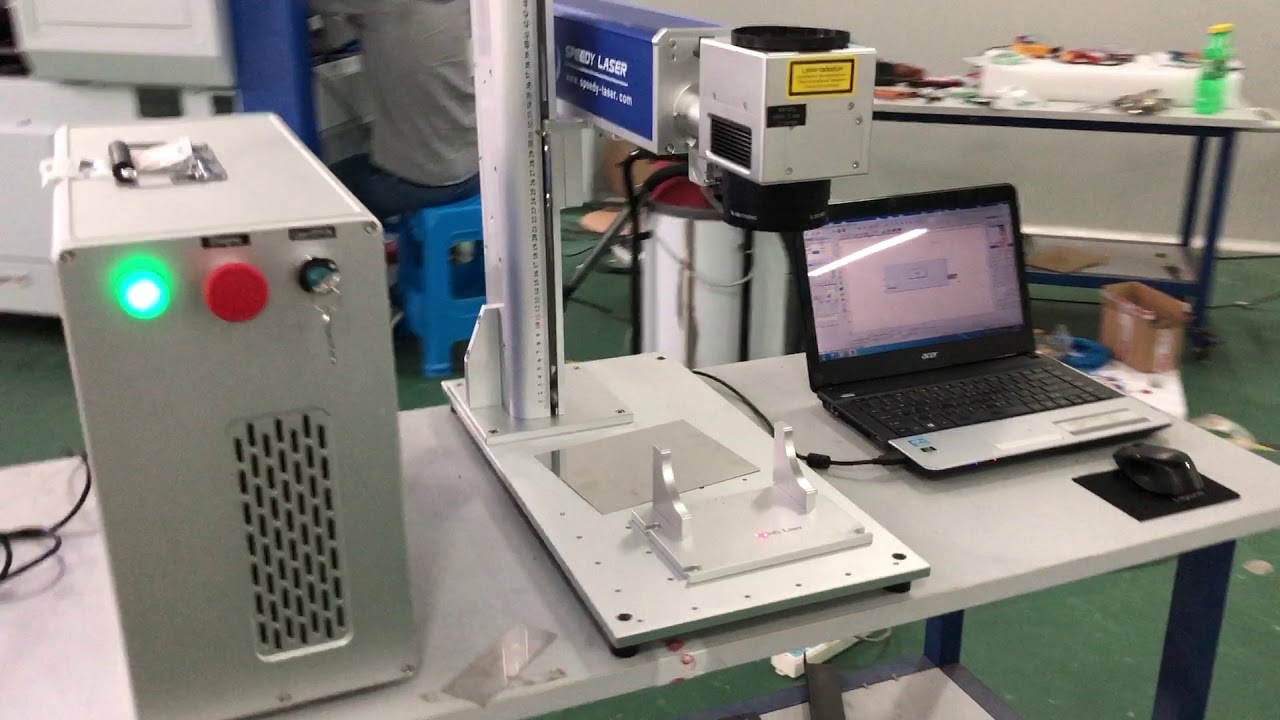 30W Mopa laser marking black color oxide aluminum - YouTube