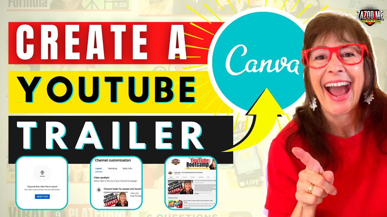 How To Create a YouTube Trailer and Post it on YouTube | Canva Tutorial ...