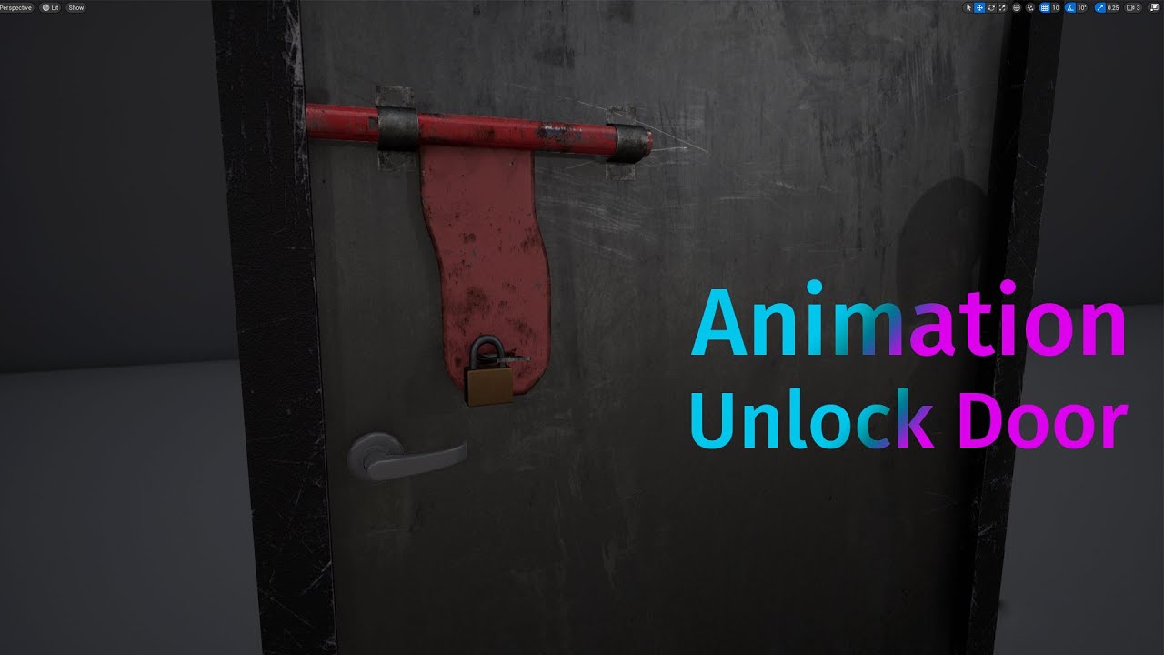 Door Lock Animation in Sequence Unreal Engine 5 - YouTube