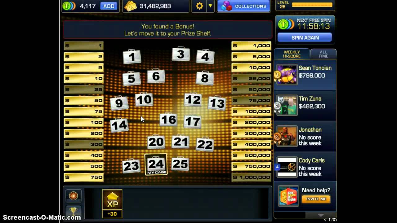 Deal or No Deal FaceBook Gameplay #2 - YouTube