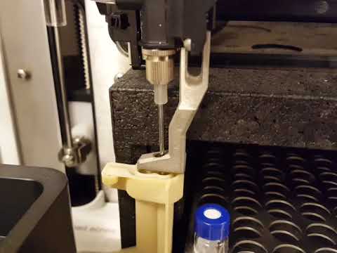knauer autosampler 3950 alias 6.1L needle rince - YouTube