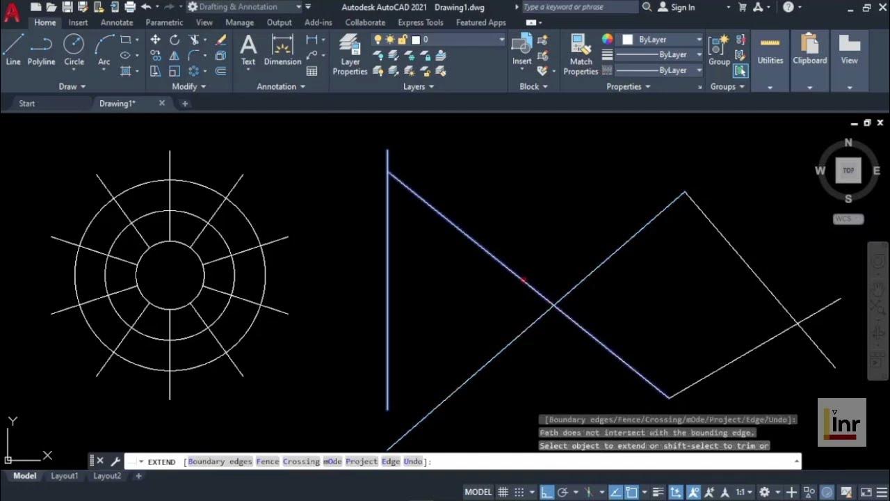 How to use the TRIM & EXTEND Commands in AutoCAD Like a PRO! | Game-Changing Tips! - YouTube