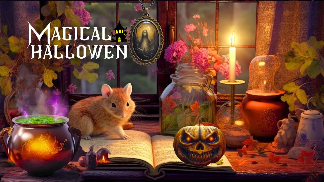Botanical Magic Ambience 🧹🌿🌻 | Green Witchcraft in Spring | Witch ASMR ...