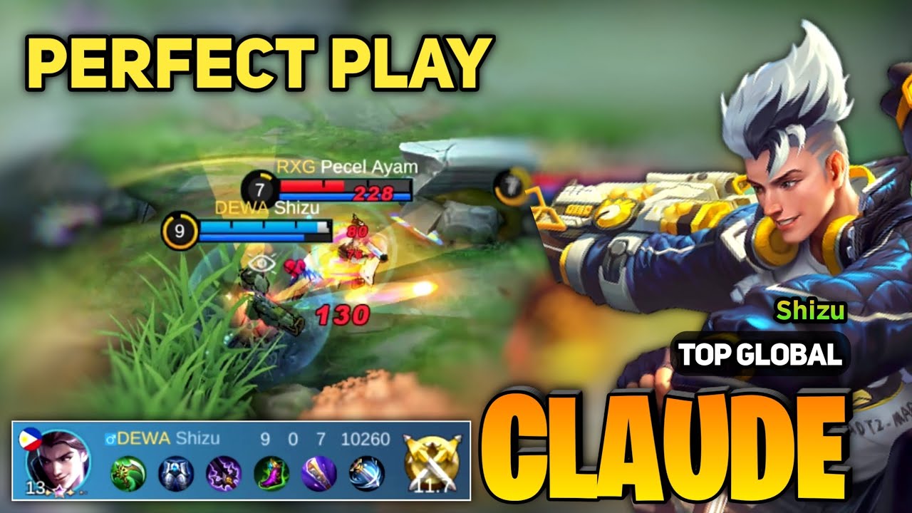 Claude Best Build 2023 [ Claude Top Global Gameplay ] By Shizu - Mobile ...
