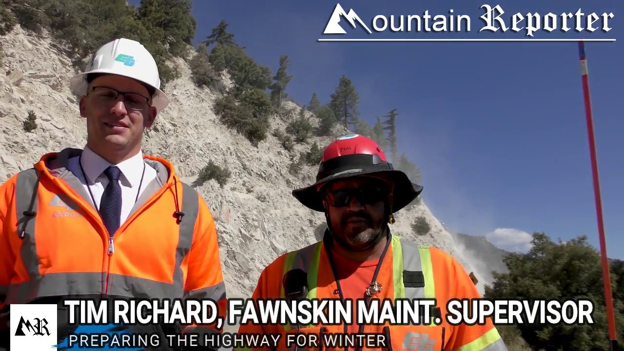 CalTrans Rock Scaling Operations on Hwy 18 - YouTube