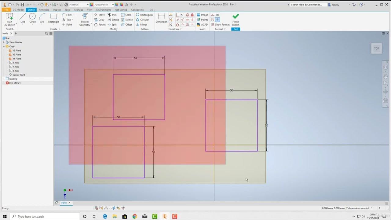 5 Introduction to Part Modelling 01 | AutoDesk Inventor Complete Learning Tutorials - YouTube