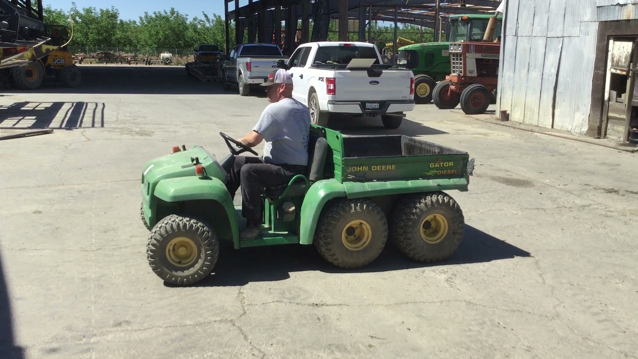 JOHN DEERE 6x6 Gator Side By Side ATV, Diesel - YouTube
