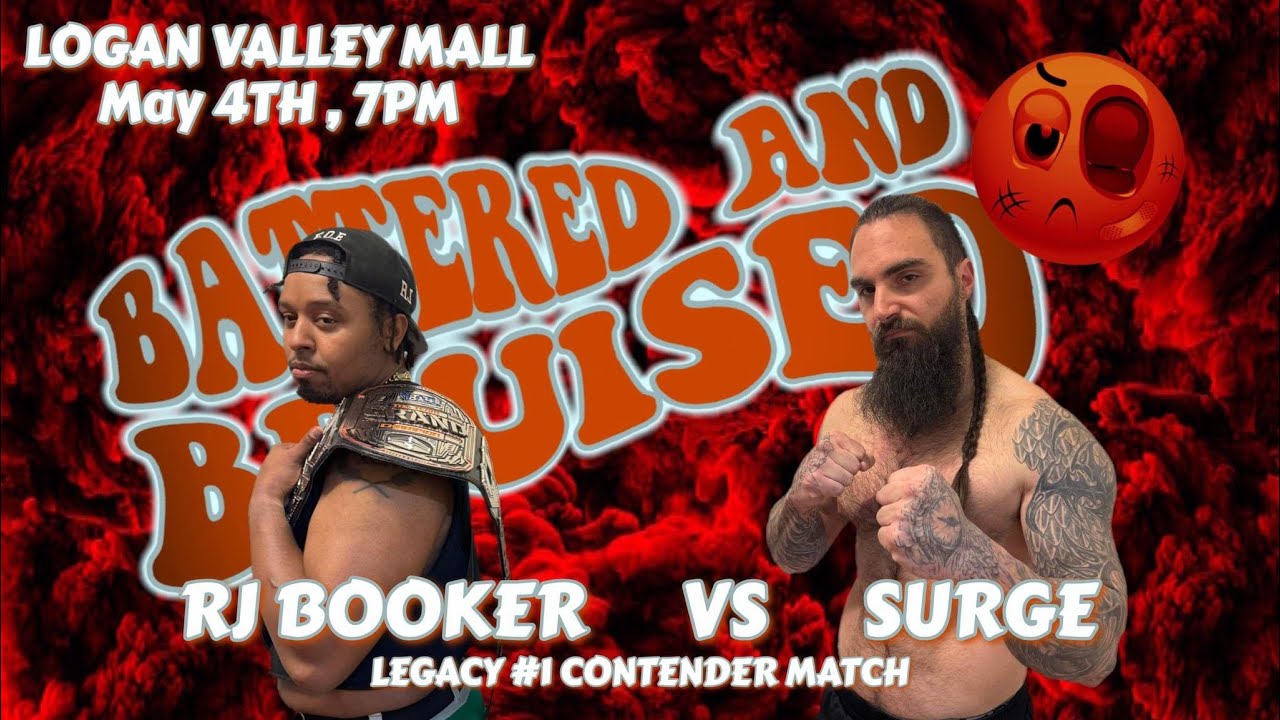 814 WRESTLING: BATTERED & BRUISED: RJ Booker vs Surge - YouTube