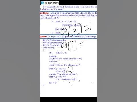 traversing of Linear array - YouTube