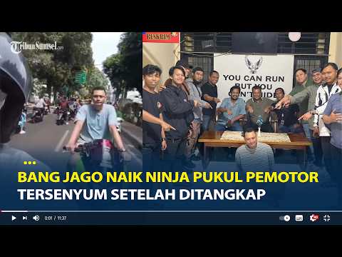 Viral Bang Jago Naik Ninja Pukul Pengendara Lain Masih Bisa Tersenyum Setelah Ditangkap