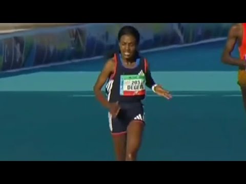 Ethiopians dominated the Valencia Marathon. Worknesh Degefa, Almaz ...