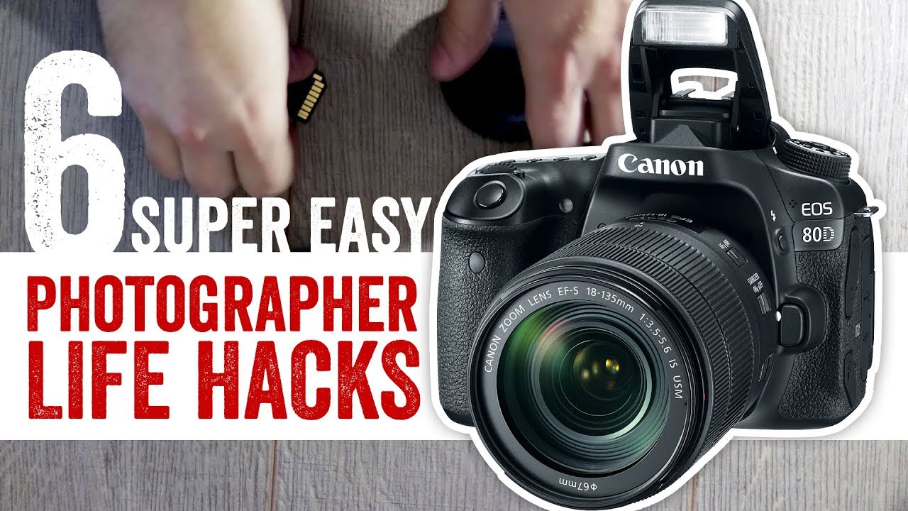 6 super easy PHOTOGRAPHER LIFE HACKS in 120 seconds - YouTube