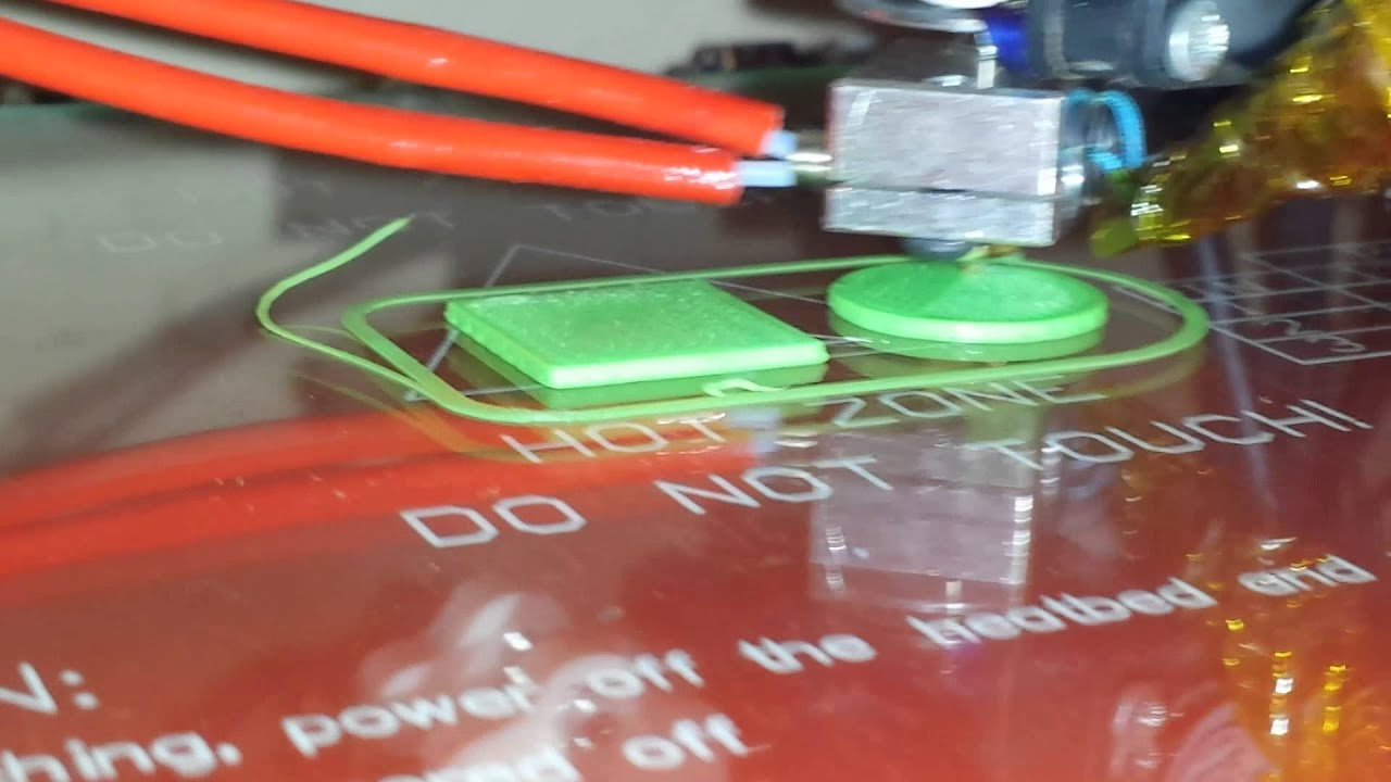 Reprap Prusa Mendel i2 Test Druck - YouTube