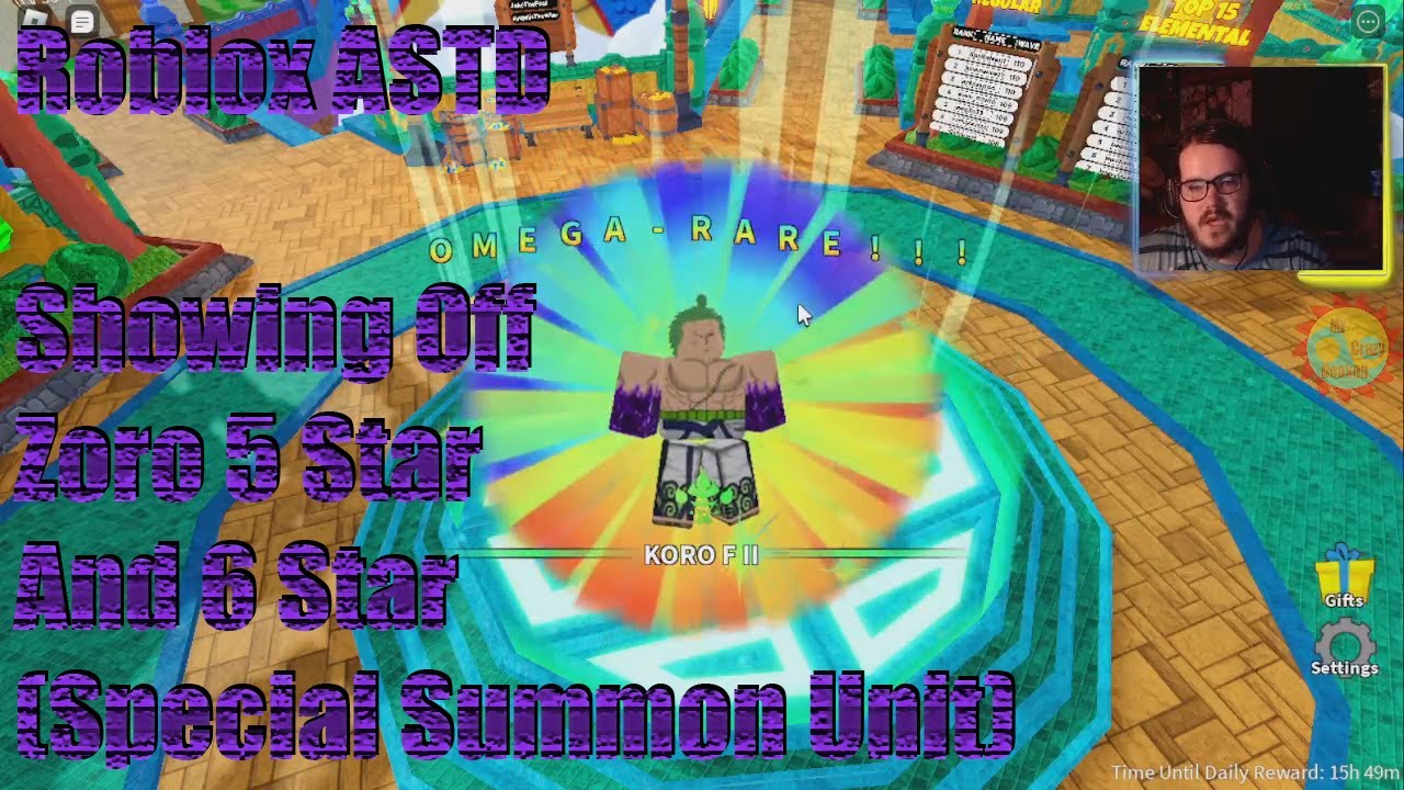 Roblox ASTD Showing Off Zoro 5 And 6 Star (Special Summon Unit) - YouTube