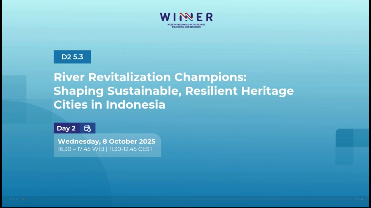 River revitalization champions: Shaping sustainable, resilient heritage ...