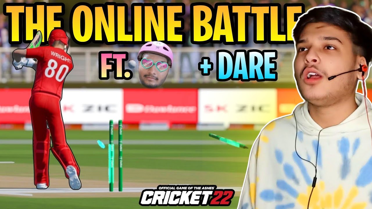 THE ONLINE BATTLE! Funniest Cricket Match | Cricket 22 - YouTube