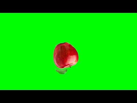 bouncing Apple Green Screen -Copyright free - YouTube