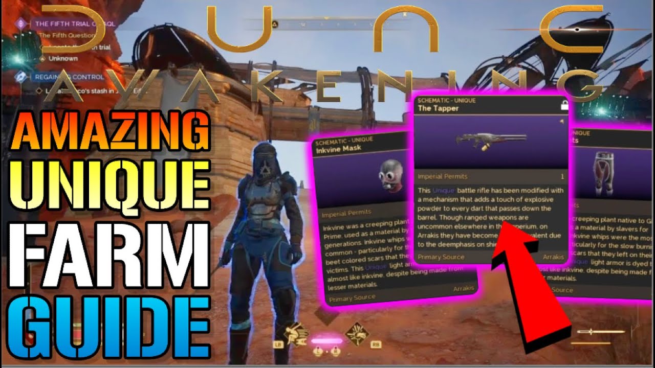 Dune: Awakening "The Tapper" Unique Weapon & "Inkvine" Unique Armor ...