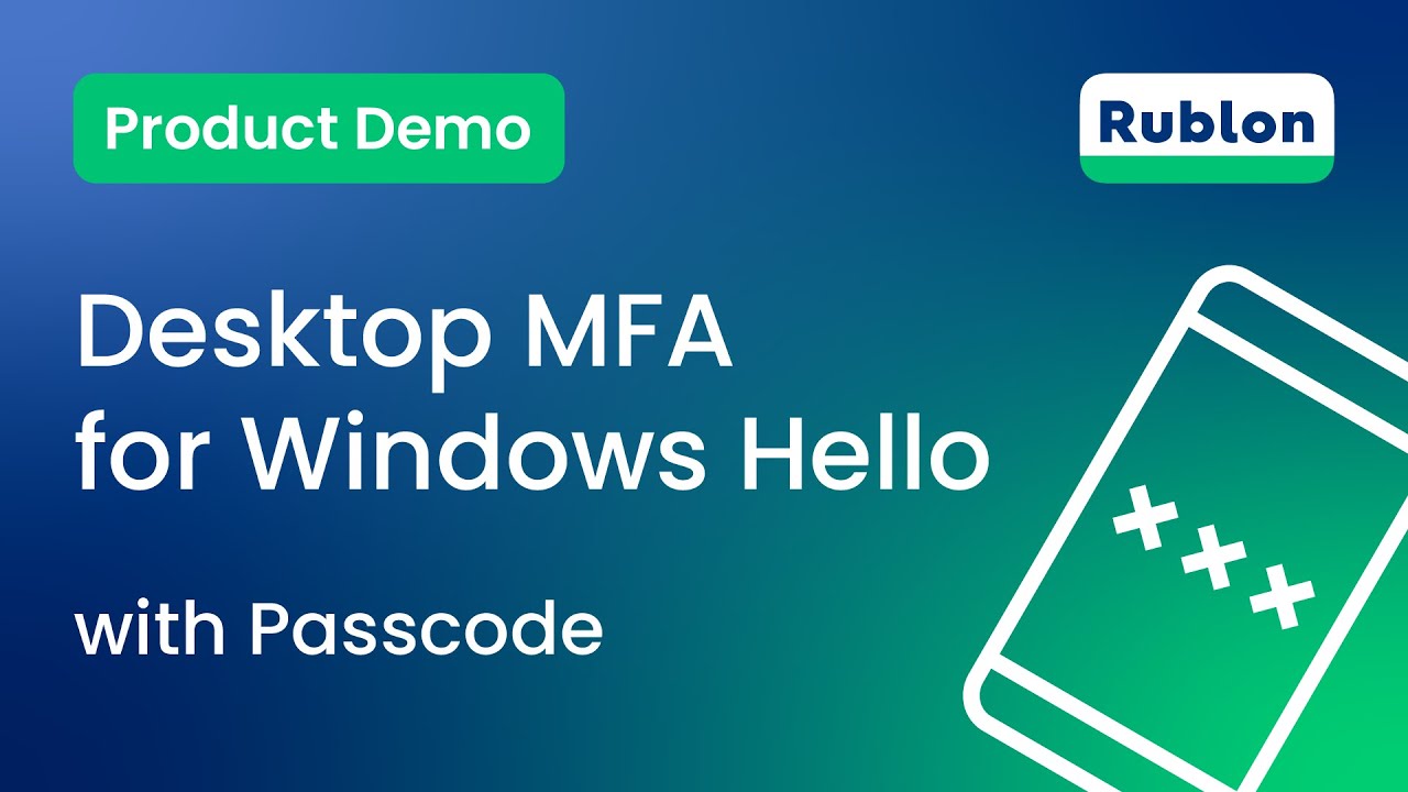 Multi-Factor Authentication via Passcode - Rublon