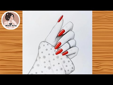 How to draw girl hand drawing||hand drawing for beginners with pencil ...
