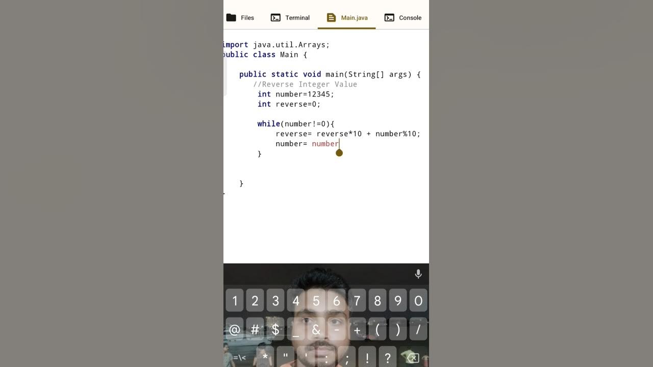 Java Program To Reverse Integer Number Java Javaprogramming Shortsvideo Shorts Viral Dsa