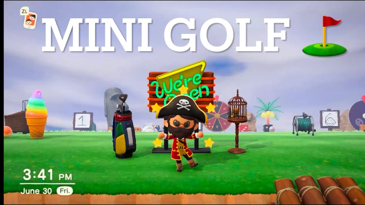 Animal Crossing:Mini Golf In Real Life - YouTube