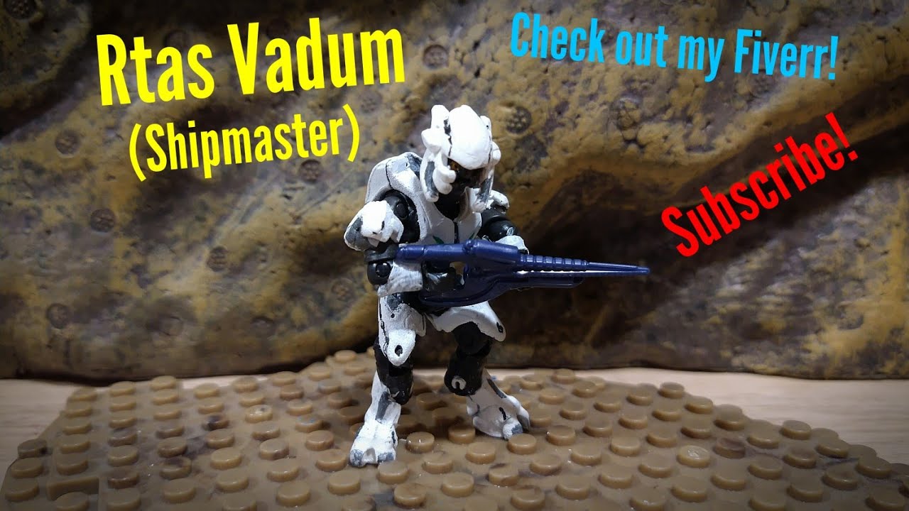 Rtas Vadum (Shipmaster) Halo Mega Construx custom figure - YouTube