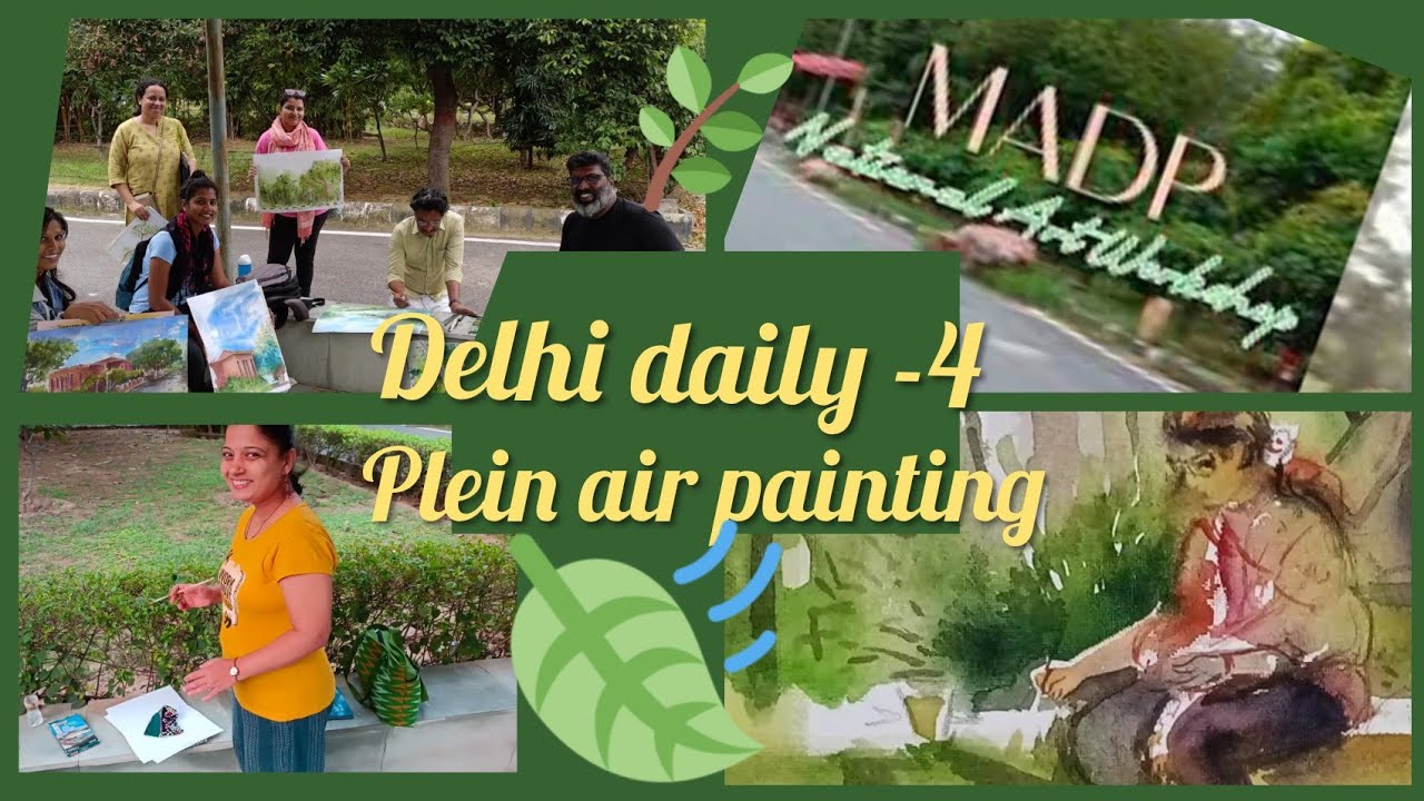 Delhi daily -4 Art Workshop #madp #ignou #sopv - Art travel - YouTube